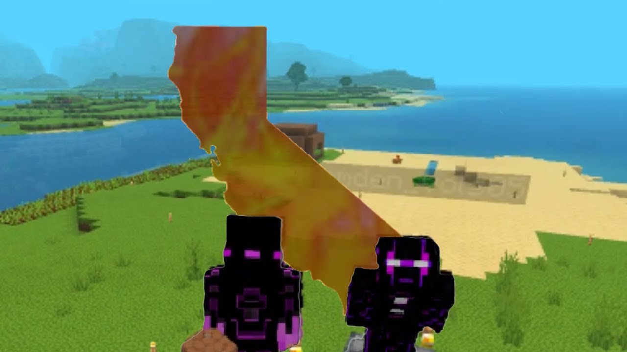 california is on fire.minecraft hardcore w/camden part1 - YouTube