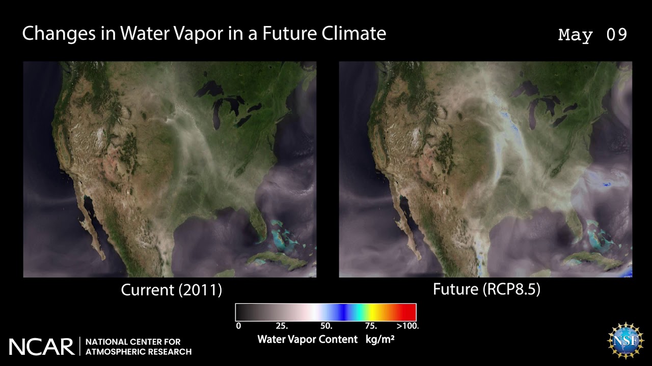 Water Vapor Content of the Current and Future Climate of North America ...