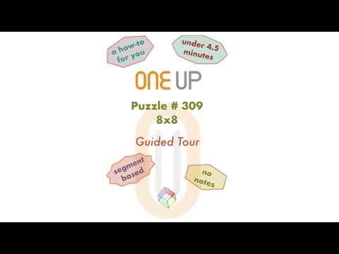 One Up 309 Guided Tour | a how-to for you | #oneuppuzzle #oneup309 #dailypuzzle #logicpuzzle # ...