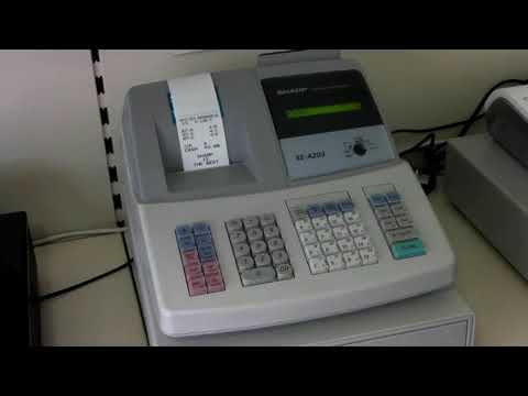 How To Load Till Rolls On The Sharp XE A203 or XE A213 XEA213 XE A213b ...