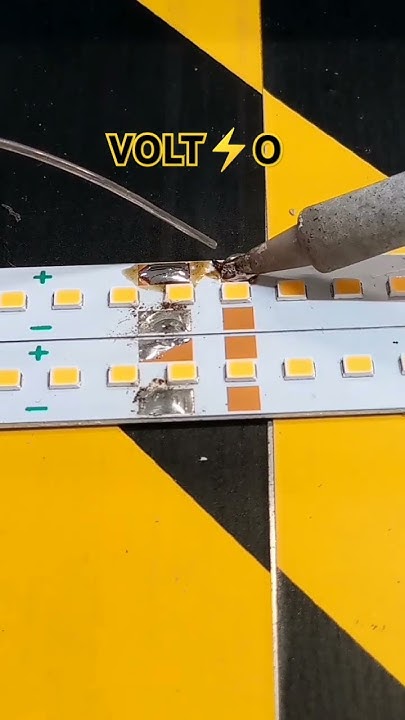 cómo soldar pistas de tira LED #parati #video #electrician - YouTube