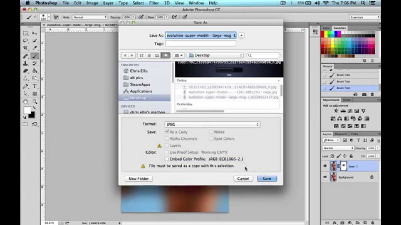 how to properly photoshop a supermodel - YouTube