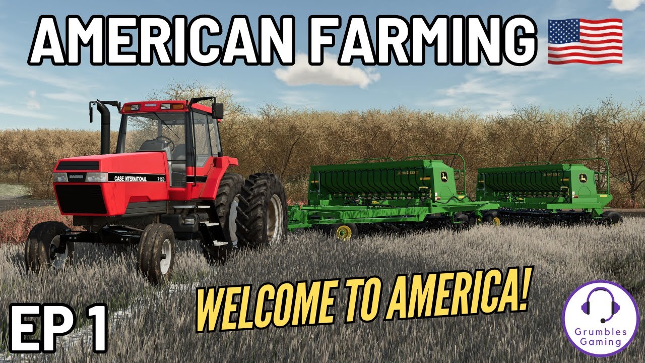 WELCOME TO AMERICA! | American Farming | FS 22 | Episode 1 - YouTube