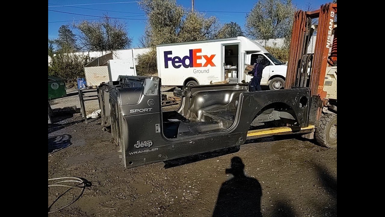 Jeep Wrangler TJ Khaki Tub Original Grade A+ Steel Body 2002-2006 - YouTube