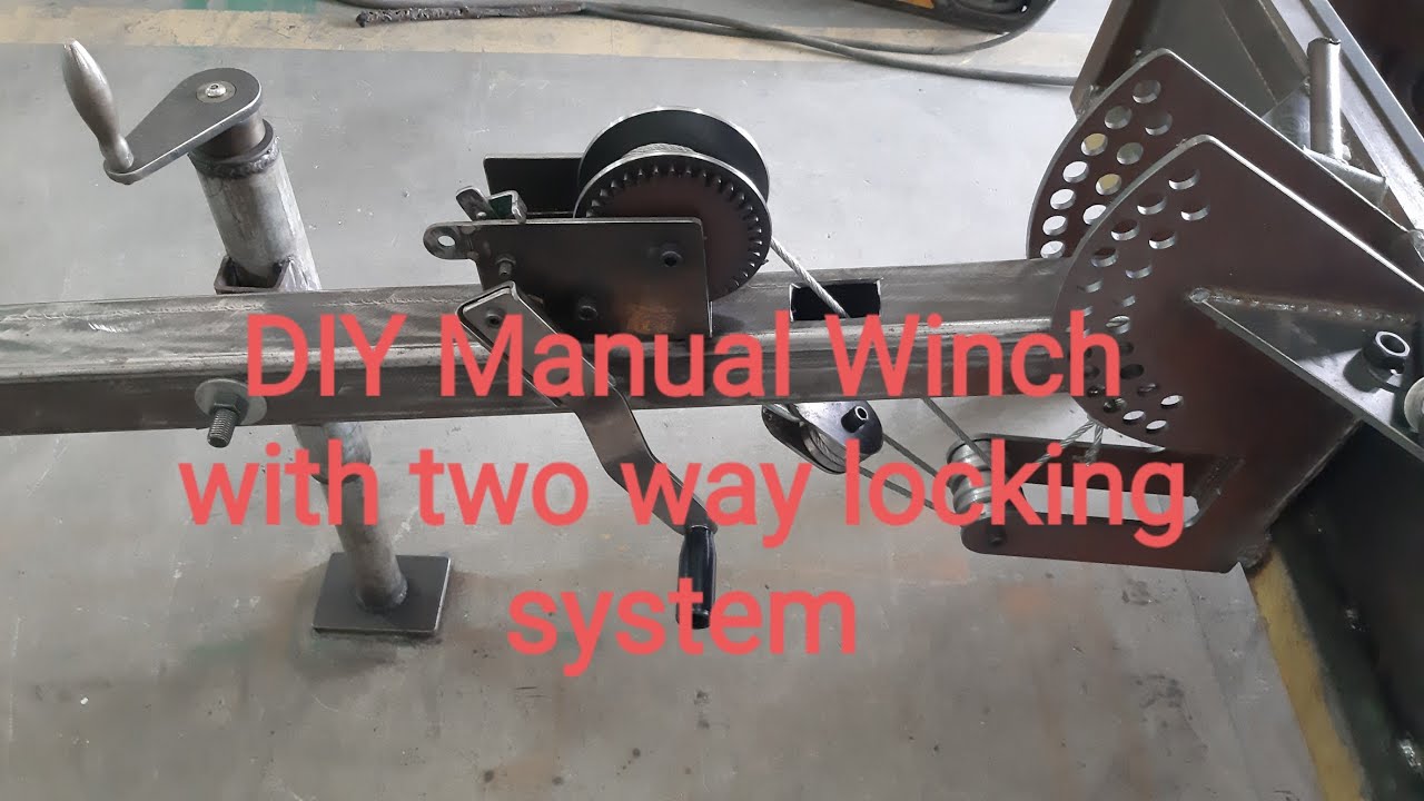 DIY MANUAL WINCH - YouTube