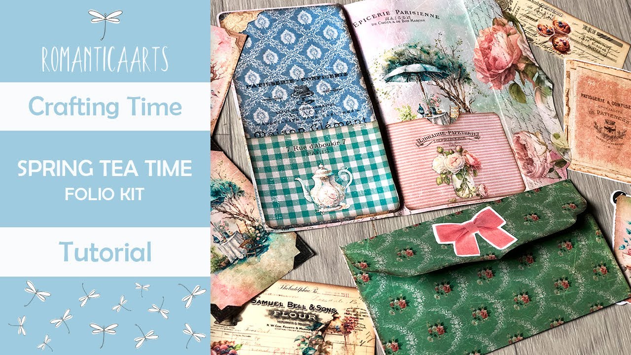 Design Showcase - Spring Tea Time Folio Kit - Youtube