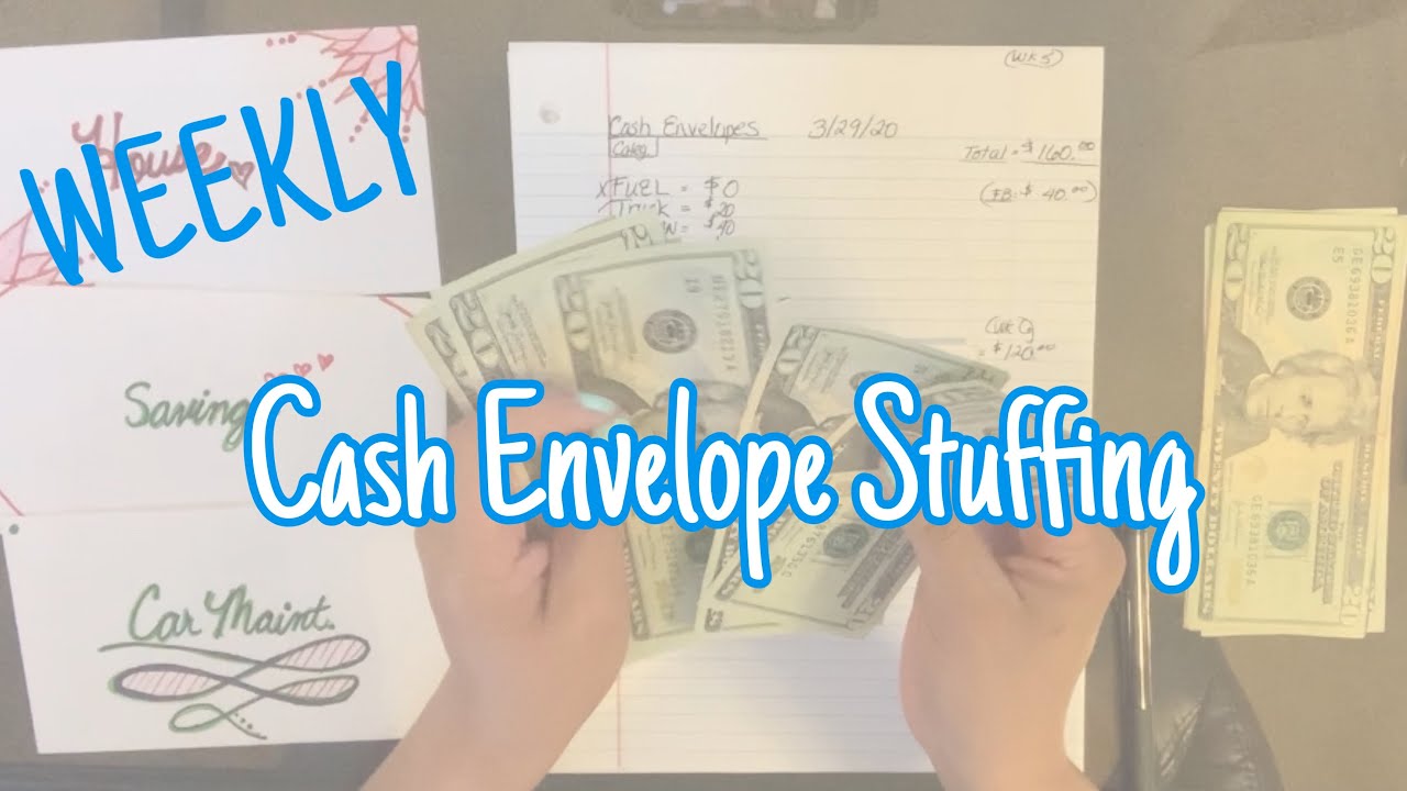 WEEKLY CASH ENVELOPE STUFFING | How to budget during a pandemic - YouTube