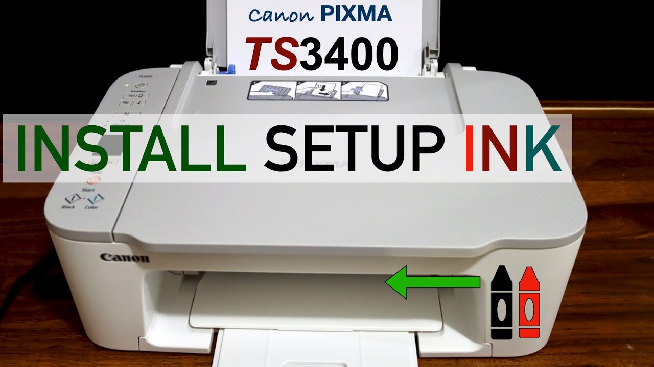 Install Setup Ink Cartridges Canon Pixma TS3400 Series All In One install-setup-ink-cartridges-canon-pixma-ts3400-series-all-in-one