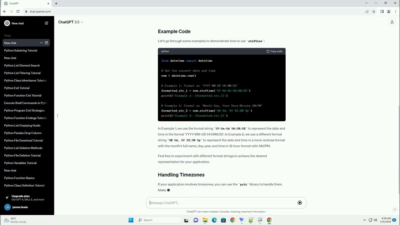 python how to format datetime - YouTube