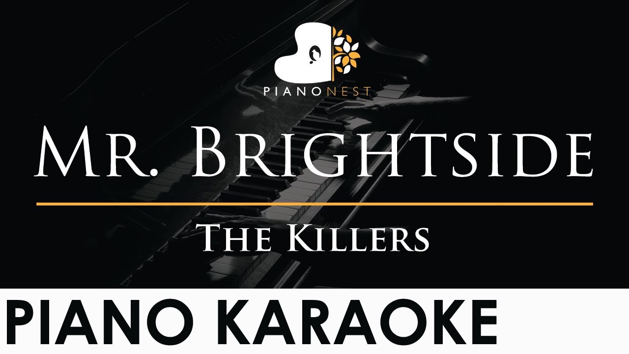 The Killers - Mr Brightside - Piano Karaoke Instrumental Cover with ...