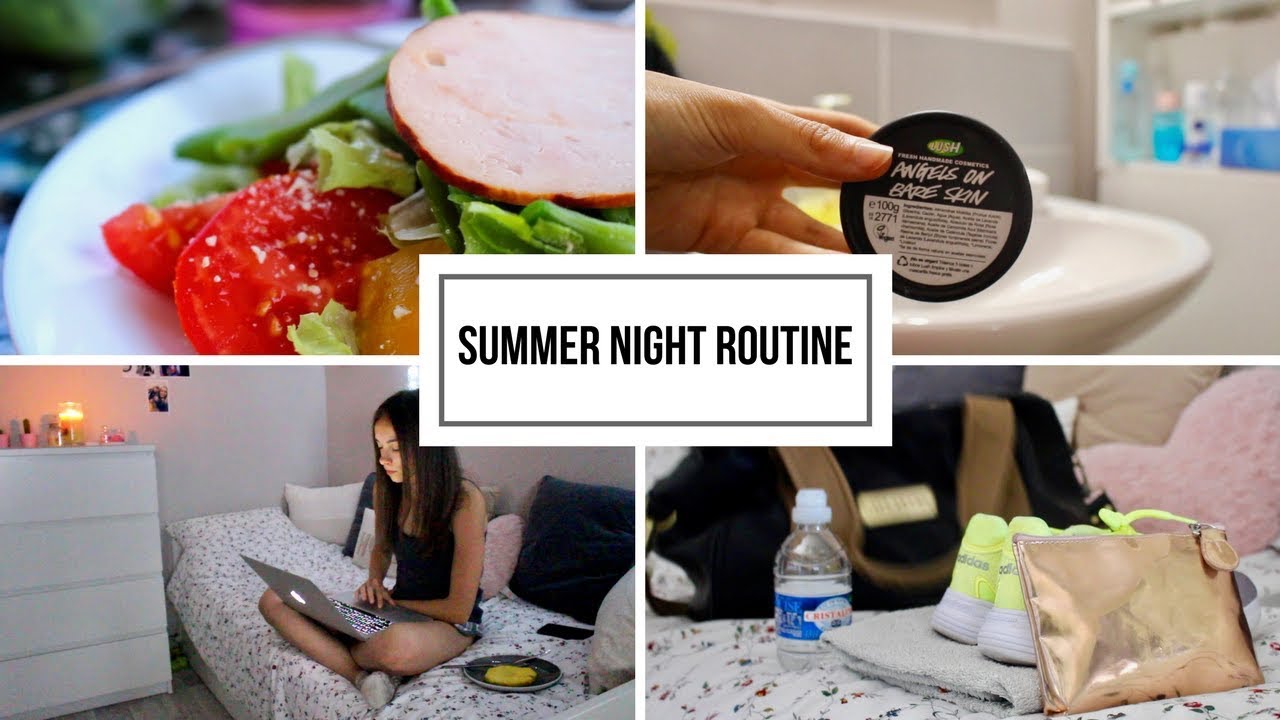 SUMMER NIGHT ROUTINE - YouTube
