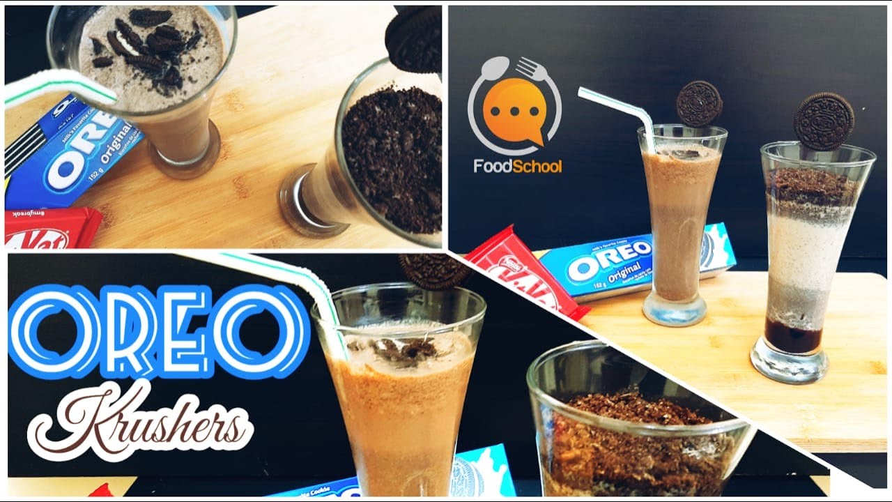 How to Make Chocolash Krushers|Oreo Milk Shake - 2ways | KFC - YouTube