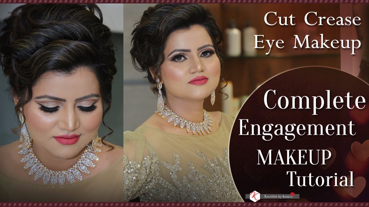 Best Engagement Makeup Tutorial For Indian Bride | Step By Step Bridal ...