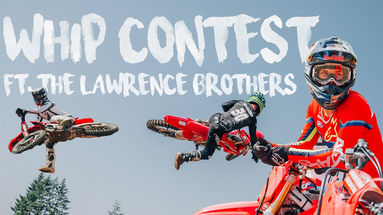 I challenge Jett & Hunter Lawrence to a whip contest on the 2022 Honda ...