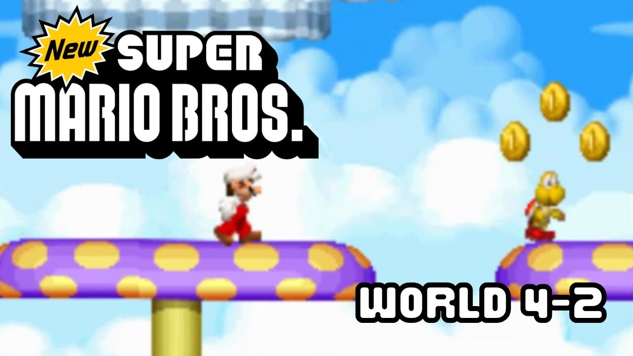 Let's Play New Super Mario Bros. DS World 4-2 - YouTube