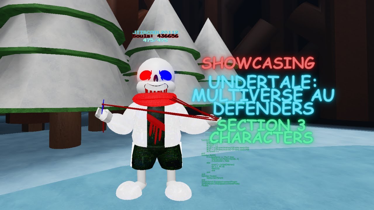 Undertale: Multiverse AU Defenders Section 3 Showcase - YouTube