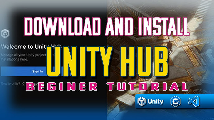 How To Install Unity Hub Youtube