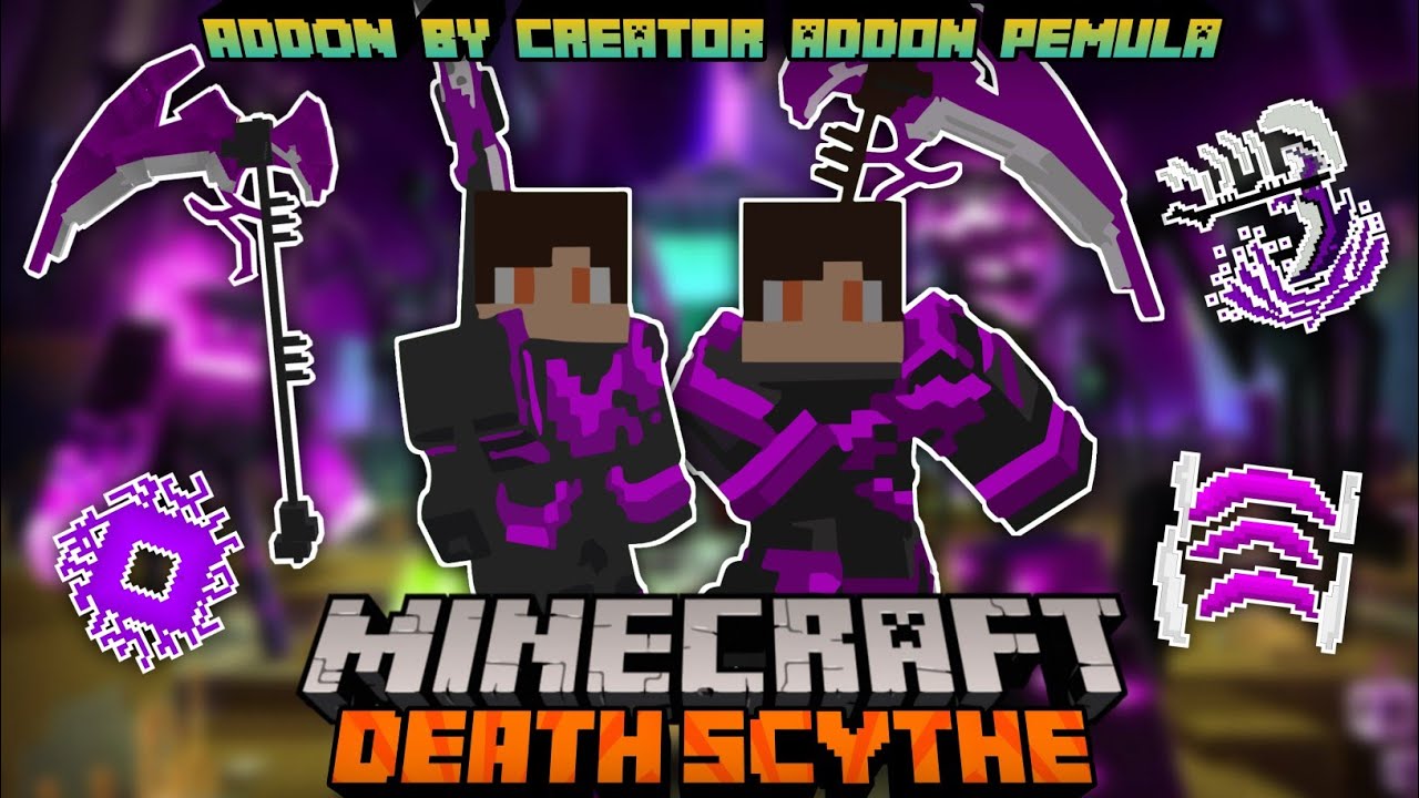 Minecraft Pe Overpower Weapon Mod - Death Scythe Addon | Weapon With ...