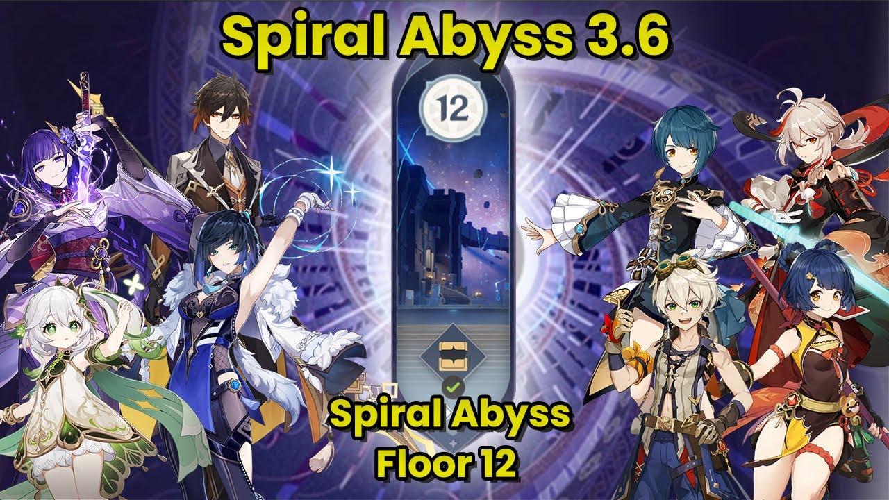 Spiral Abyss Floor 12 Full Star Raiden C0 - National Team【Genshin ...