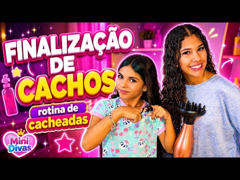 FIZEMOS NOSSA FINALIZAÇÃO DE CACHOS * GIOVANNA MINI DIVA E BIA