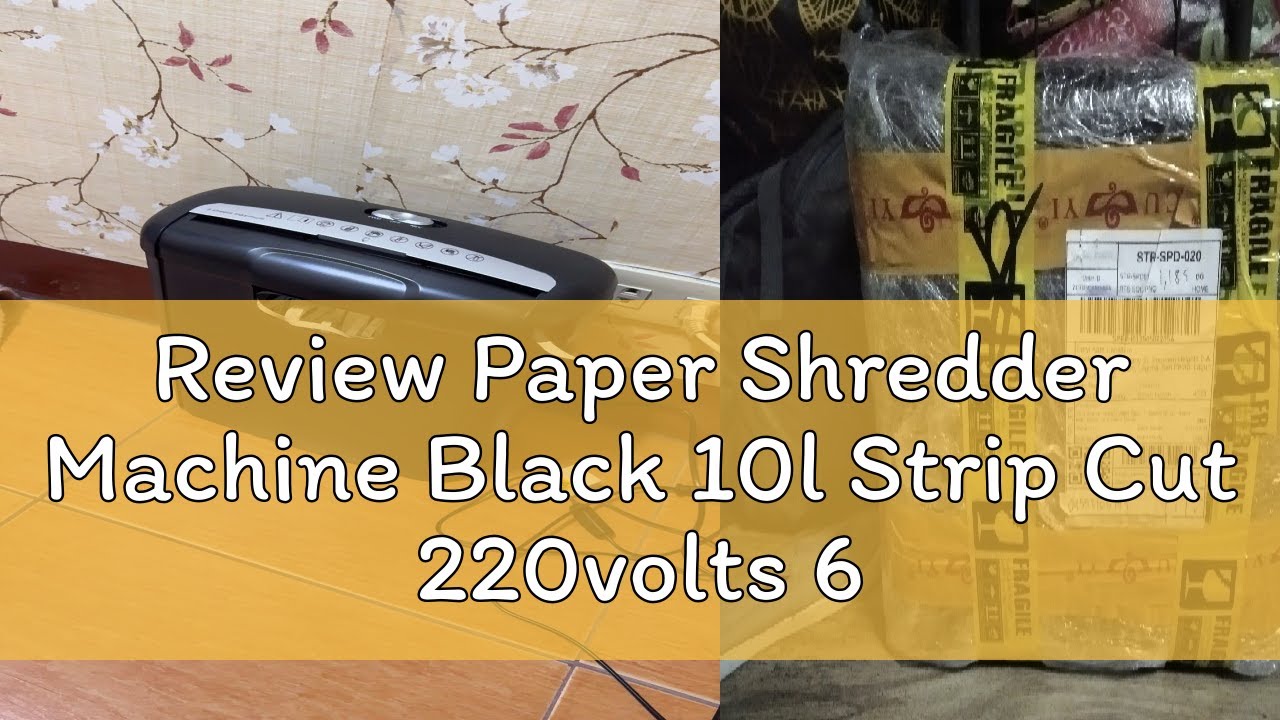 Review Paper Shredder Machine Black 10l Strip Cut 220volts 6mm Cutting ...