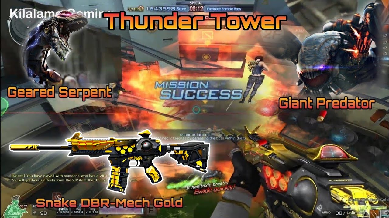 Snake DBR-Mech Gold | Thunder Tower (HARD) Gameplay | Crossfire Philippines - YouTube