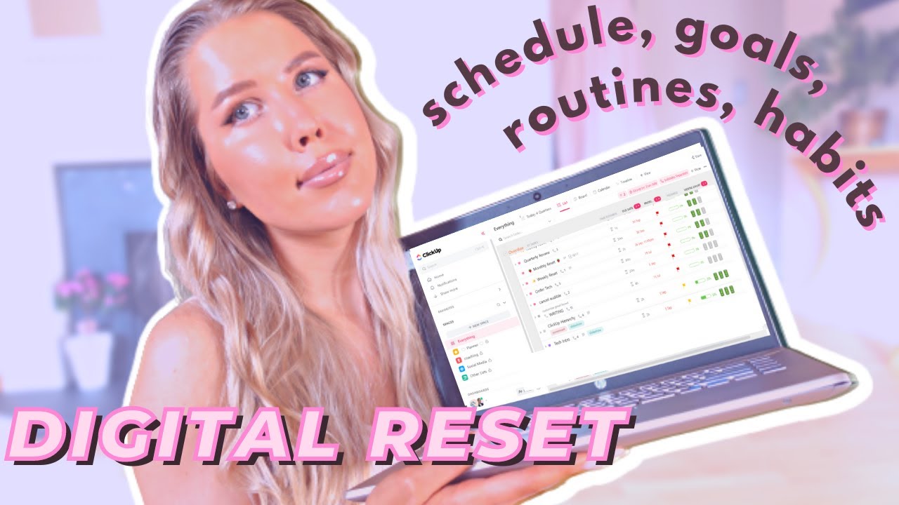 Getting My Life Together in 3 Days ♡ Productive Digital Reset Routine ...