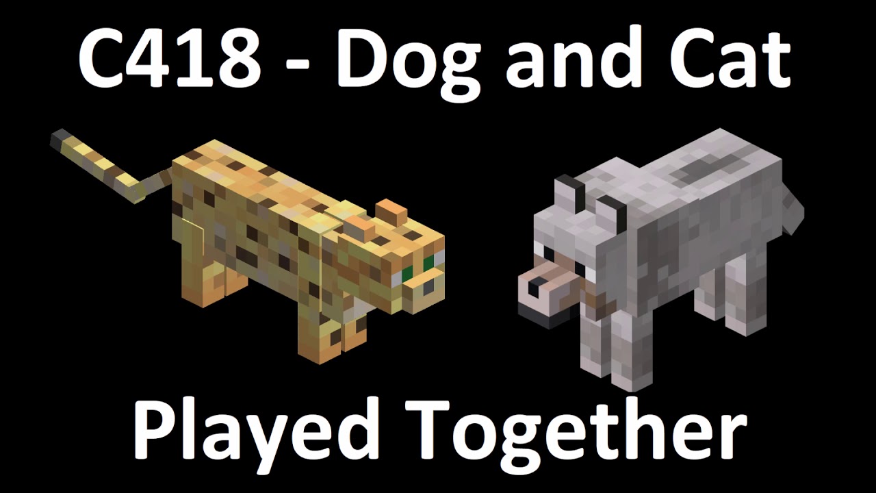 Minecraft Music - Dog and Cat Played Together! [NEW VERSION IN ...