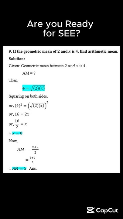 Day 26 Algebra: Sequence & Series 2 marks SEE Opt Maths #algebra #sequence #series #shorts # ...
