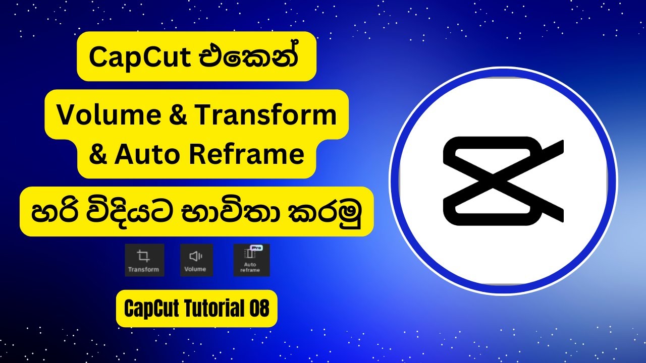 How to Use Volume & Transform & Auto Reframe in CapCut | CapCut ...