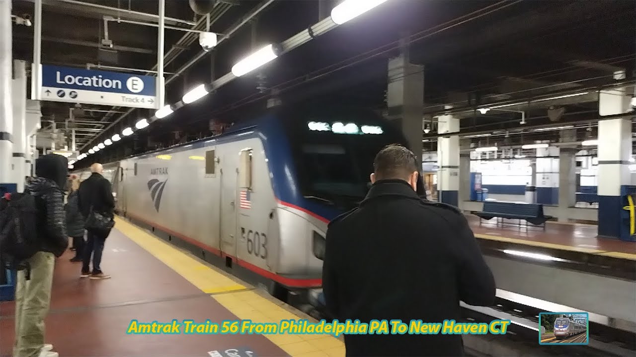 Amtrak Train 56 From Philadelphia PA To New Haven CT - YouTube