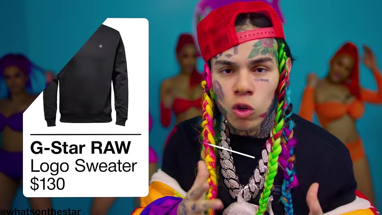 6IX9INE OUTFITS IN 'GOOBA' VIDEO RAPPERS OUTFITS - YouTube
