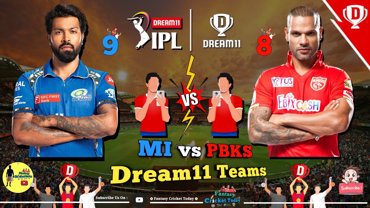 💥 MI vs PBKS Dream11 Prediction | IPL T20 33rd Match | #PBKSvsMI # ...
