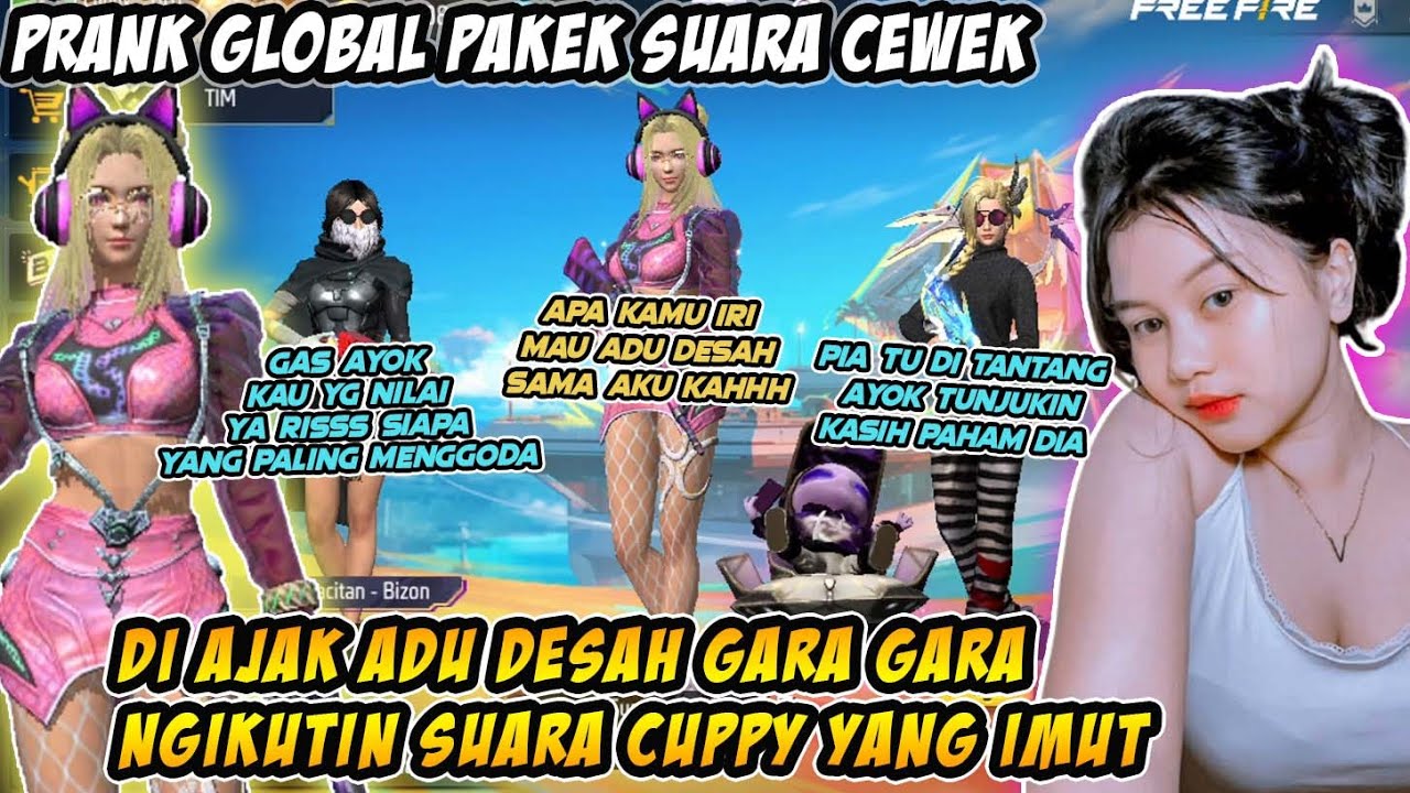 PRANK GLOBAL SUARA CEWEK DI AJAKIN ADU DESAH - YouTube