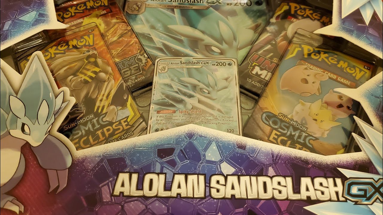 ALOLAN SANDSLASH GX BOX Opening - YouTube