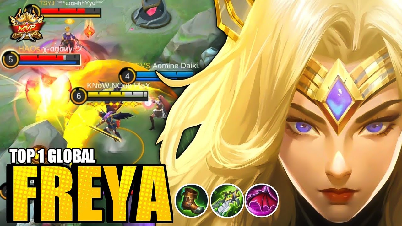 FREYA BEST BUILD 2021 | FREYA TOP 1 GLOBAL GAMEPLAY 2021 | MOBILE ...
