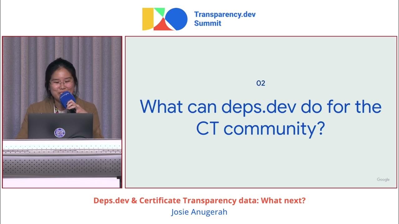 Deps.dev & Certificate Transparency data: What next? - Josie Anugerah ...