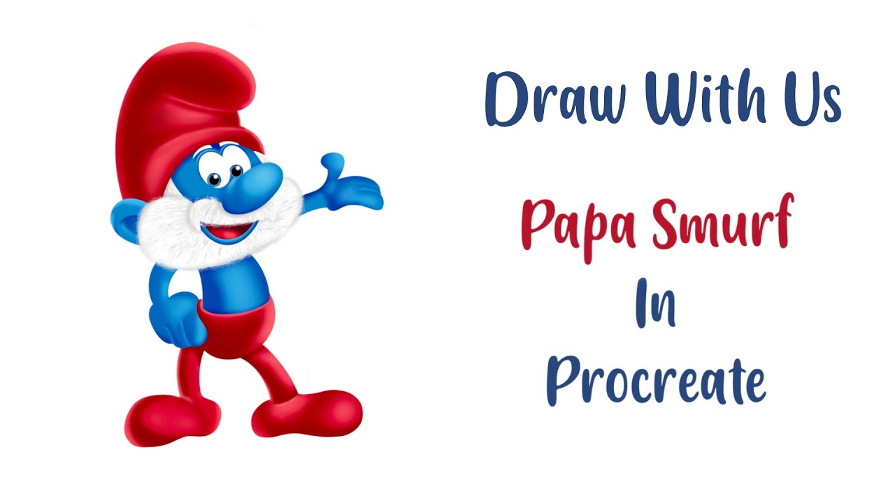 How To Draw Papa Smurf in Procreate #PapaSmurf #Procreate #DigitalArt ...