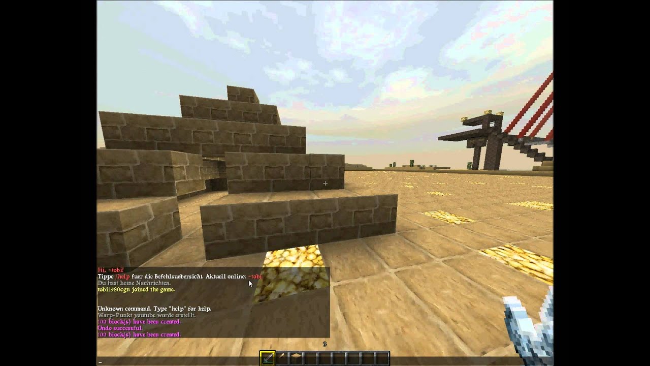 [Minecraft/Worldedit] Pyramiden bauen GERMAN - YouTube