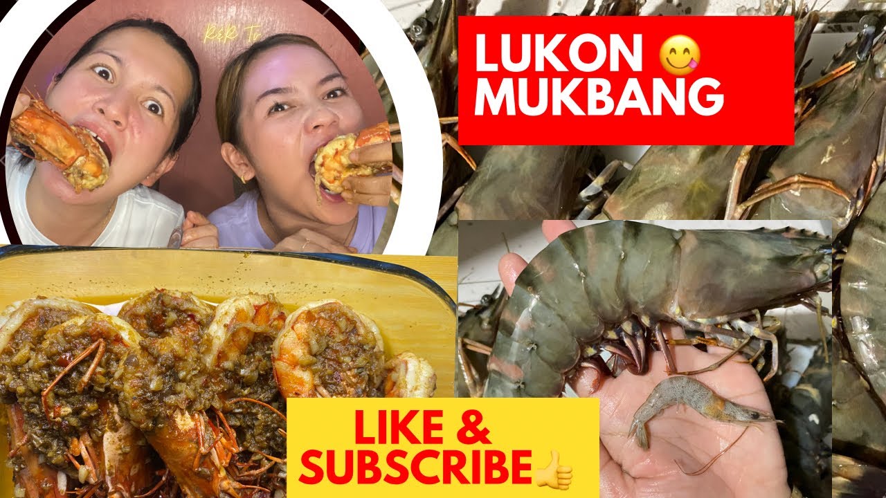 Lukon|Giant Shrimp|Seafood Mukbang - YouTube
