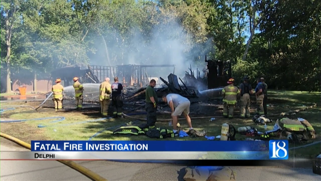 One person is dead after a house fire in Delphi - YouTube