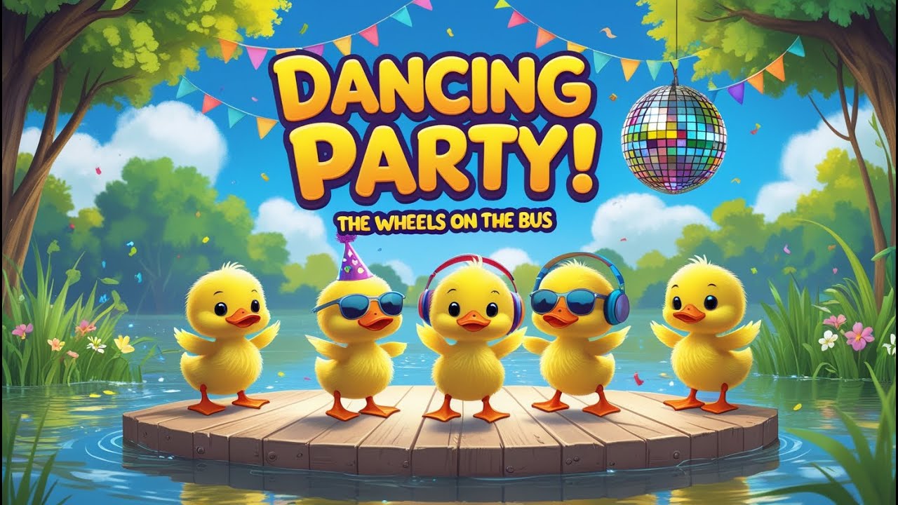 Dancing Ducks Party! 🦆💃 | The Wheels on the Bus Pond Version | Fun Kids ...