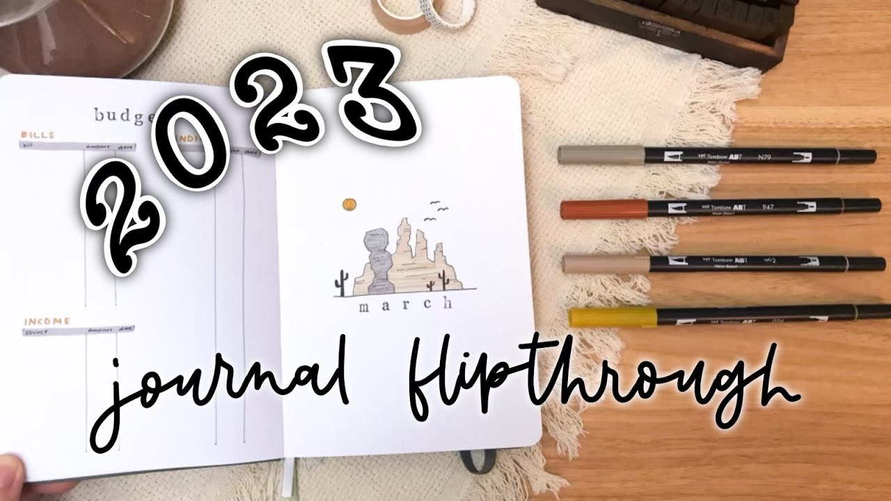 2023 BULLET JOURNAL REVEAL! | Custom Bullet Journal Flip through #69 ...