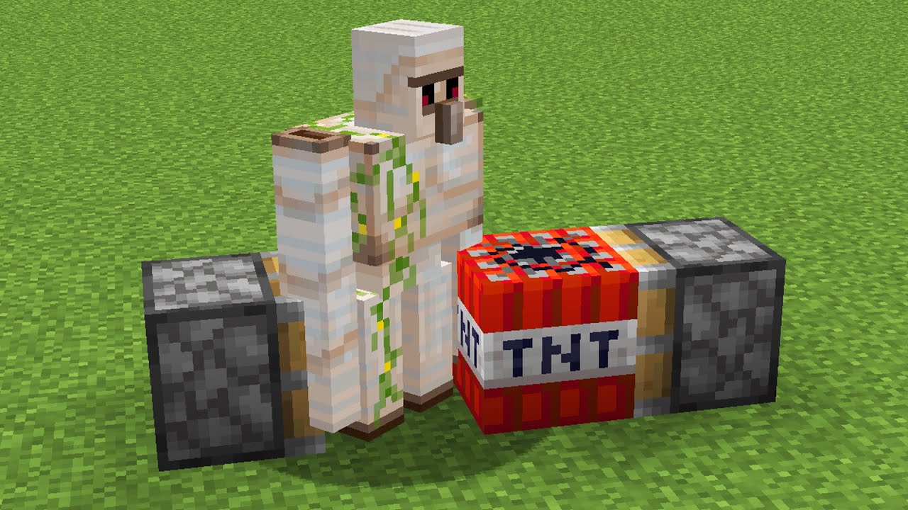 iron golem + tnt | Minecraft but... - YouTube