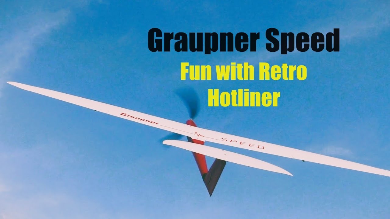 High-Speed Flights with the Classic Graupner Speed Hotliner - YouTube