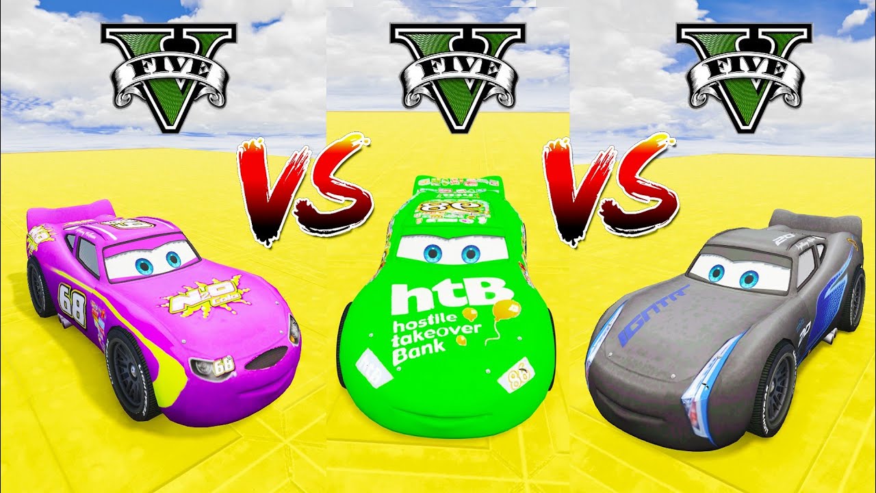 Storm McQueen Vs Manny Flywheel McQueen Vs htB McQueen In GTA 5 Who ...