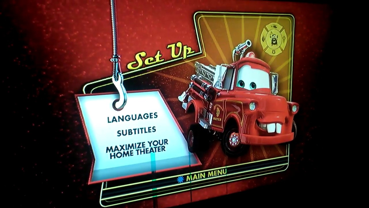 Cars Dvd Menu