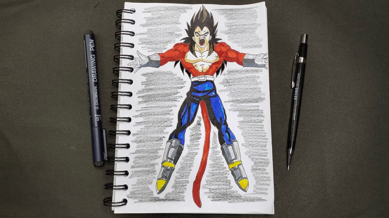 Dragon Ball Z Vegeta Ssj4 Drawing