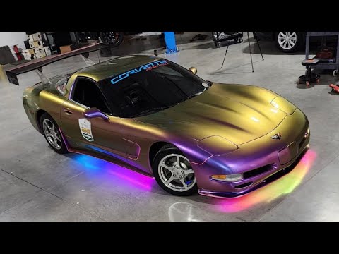 Custom lights on my corvette unicorn (By Automotive Custom Lightning ...