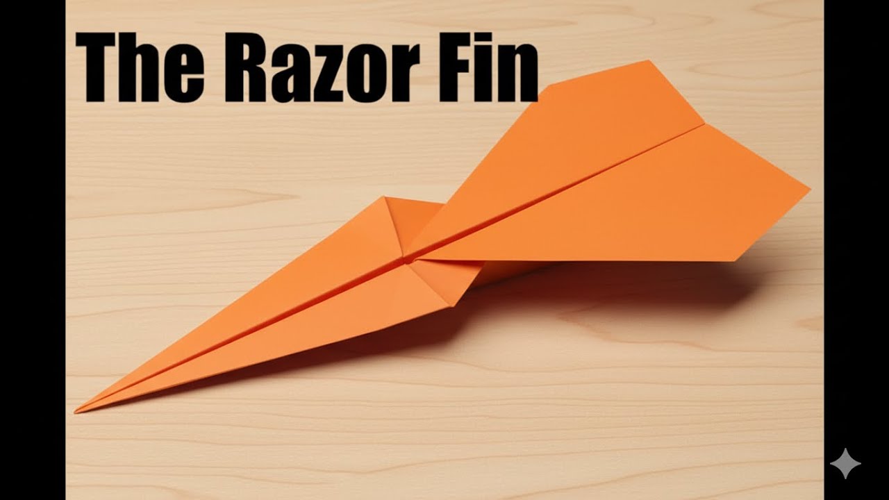 How to Make the Razor Fin Paper Airplane | Fastest Jet Paper Plane ...